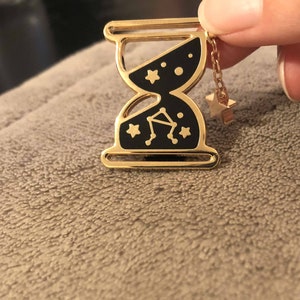 Libra Zodiac Hourglass• Enamel Pin - Etsy