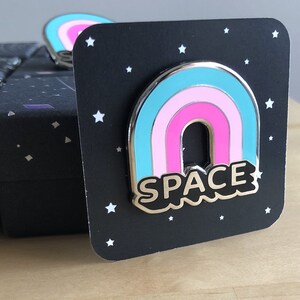 Space Rainbow Enamel Pin - Etsy
