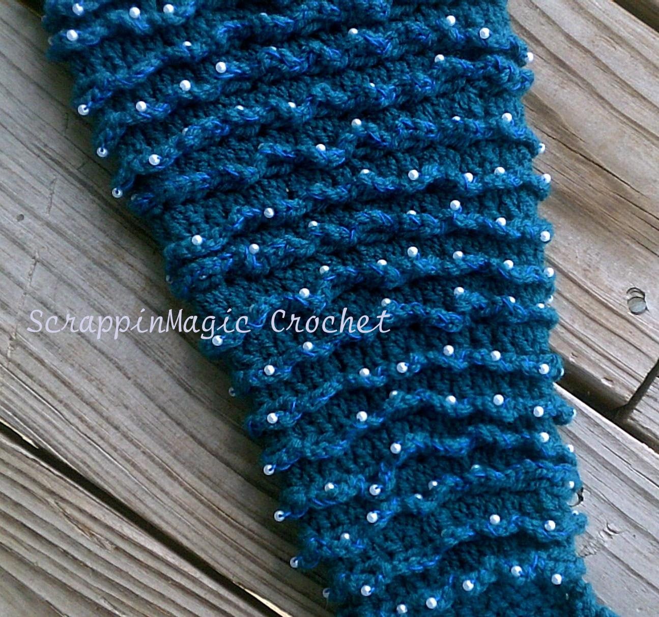 Beaded Beauty - A Mermaid Tail Crochet Pattern - Etsy