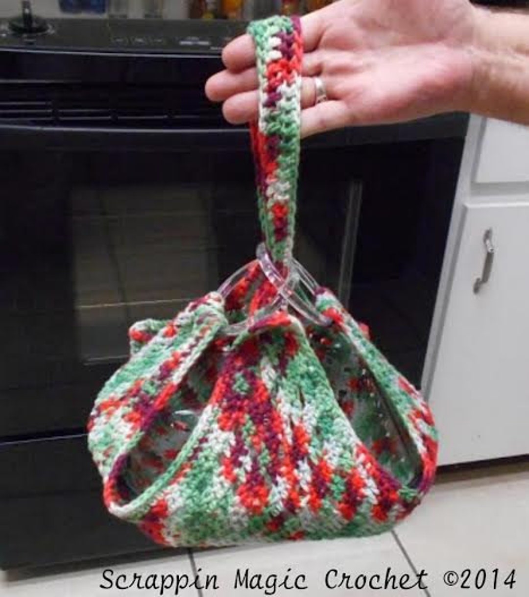 Crocheted Casserole Dish Caddy PATTERN ~ Kitchen Helper ~ Accessories ...
