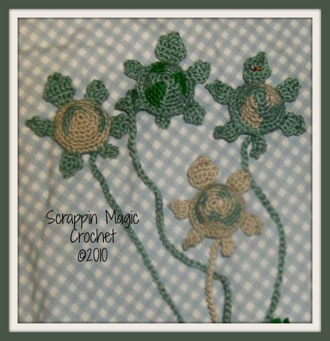 Tiny Turtle Bookmark, Crochet Pattern, PDF Pattern, Digital Download ...