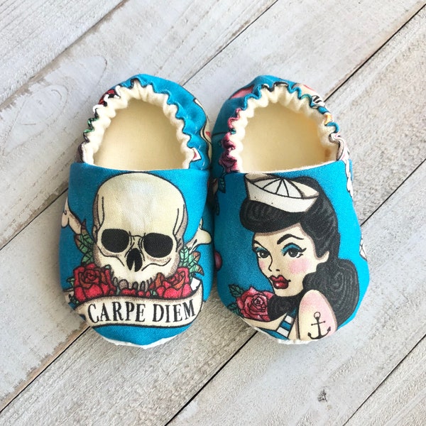 Baby Skull Shoes - Etsy