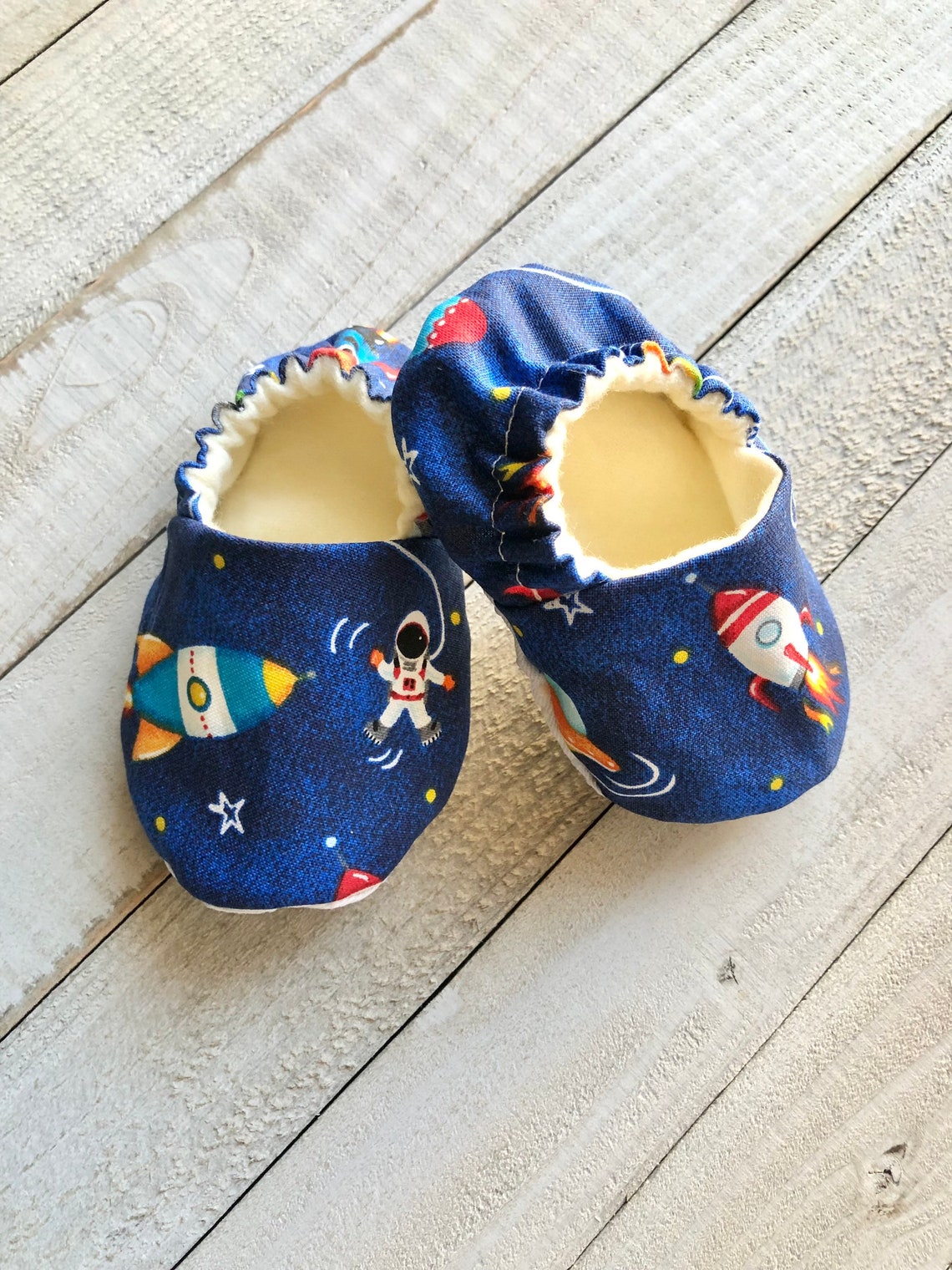 Spaceman Rocket Ships Crib Shoes Baby Shoes Toddler Shoes | Etsy