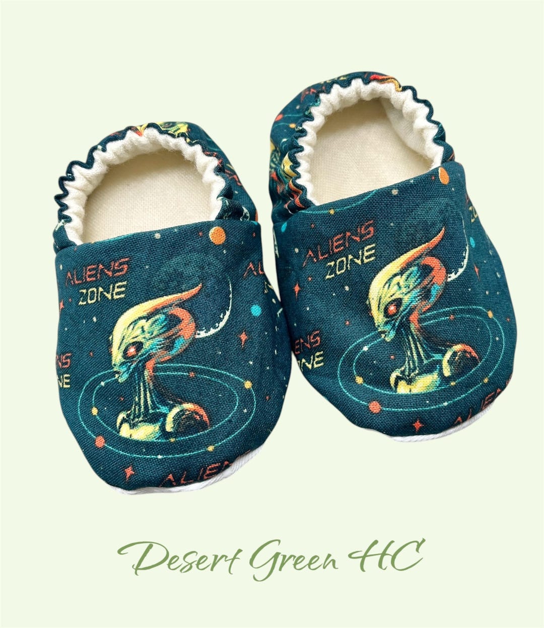 Alien Baby Shoes, Space Alien Crib Shoes, UFO Baby Moccasins, Toddler ...
