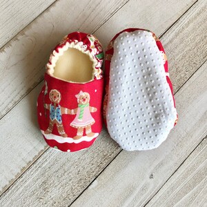 Gingerbread Baby Moccasins, Holiday Soft Sole Crib Shoes - Etsy