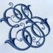 Interlocking S and M Embroidery Monogram Design for Machine Embroidery ...