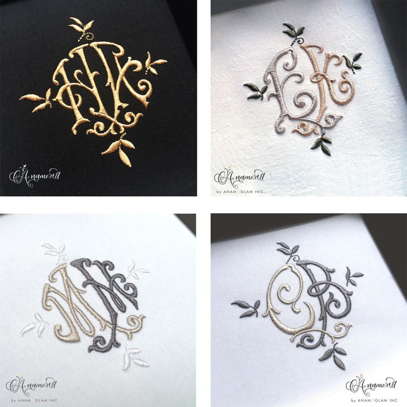 Single Letter Monogram Embroidery - Etsy