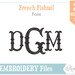 Interlocking R and H Embroidery Monogram Design for Machine Embroidery ...