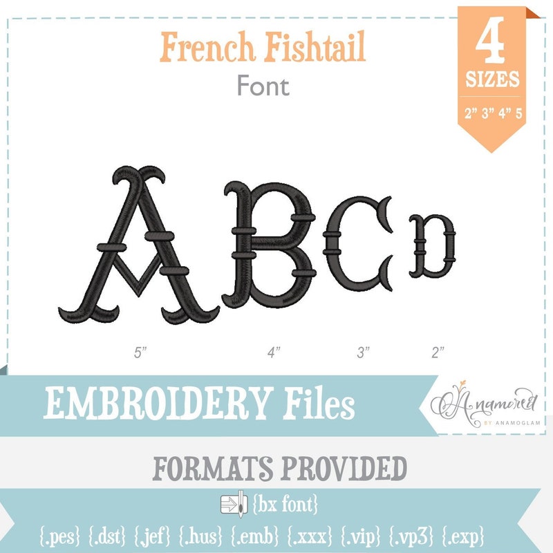 Fishtail Font - Etsy