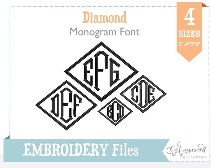 Interlocking M and M Embroidery Monogram Instant Download for - Etsy