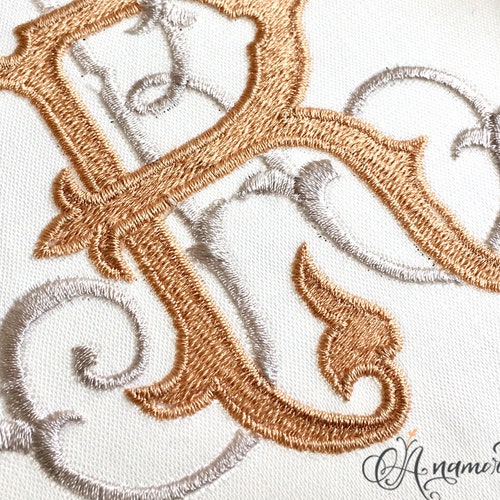 Interlocking M and M Embroidery Monogram Instant Download for - Etsy