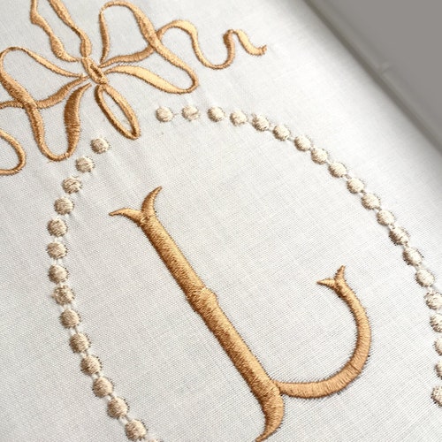 Bow Frame for Monogram Embroidery Design in 3 Sizes. - Etsy