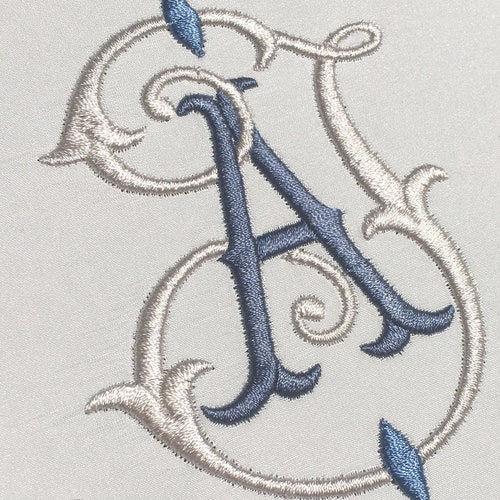 Interlocking R and S Monogram. Embroidery Design for - Etsy