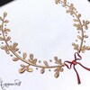 Floral Monogram Frame / Crest, Embroidery Design Pattern for Embroidery ...