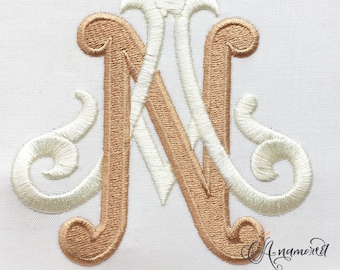 Interlocking M and A Embroidery Monogram Design for Machine | Etsy