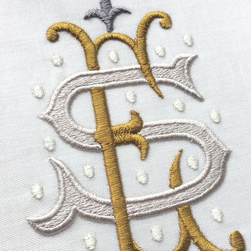 Interlocking K and J Monogram. Embroidery Design for - Etsy