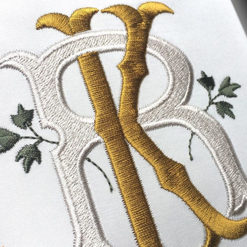 Interlocking R and S Monogram. Embroidery Design for - Etsy