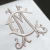 4 Sizes Ella Lorraine Vintage Damask Monogram, Machine Embroidery Font ...