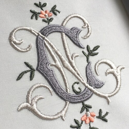 Interlocking R and S Monogram. Embroidery Design for | Etsy