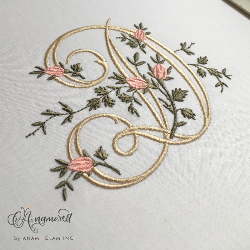 Vine Monogram Font - Etsy