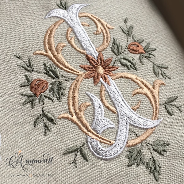 Letter J Embroidery - Etsy