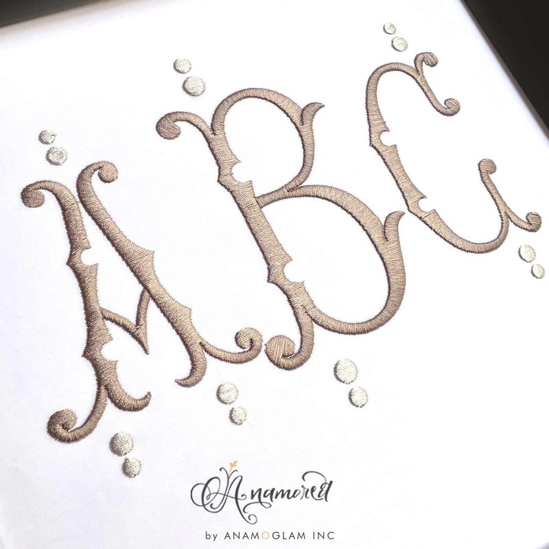 Large Embroidery Font - Etsy