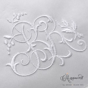 Interlocking B and R Embroidery Monogram Design for Machine Embroidery ...