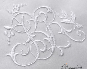 Interlocking S and R Monogram. Embroidery Design for - Etsy