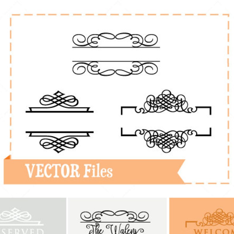 Calligraphy Borders - Etsy