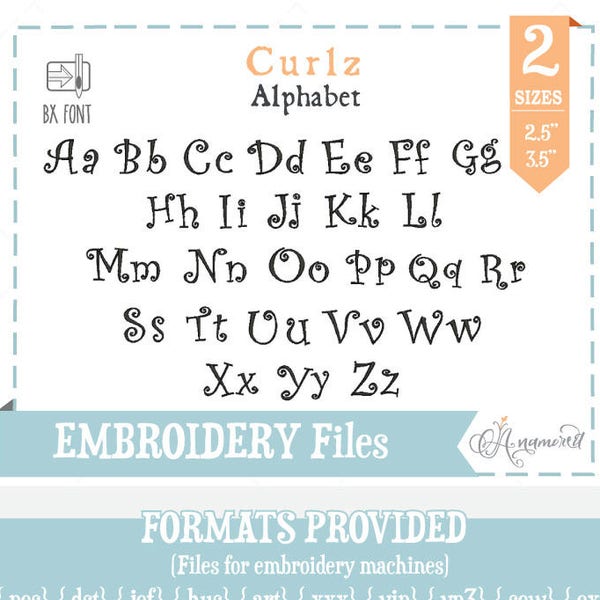 Curlz Monogram Font - Etsy