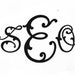 Interlocking BW or WB Embroidery Monogram Design / Machine Embroidery ...