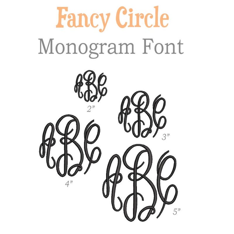 Circle Font - Etsy