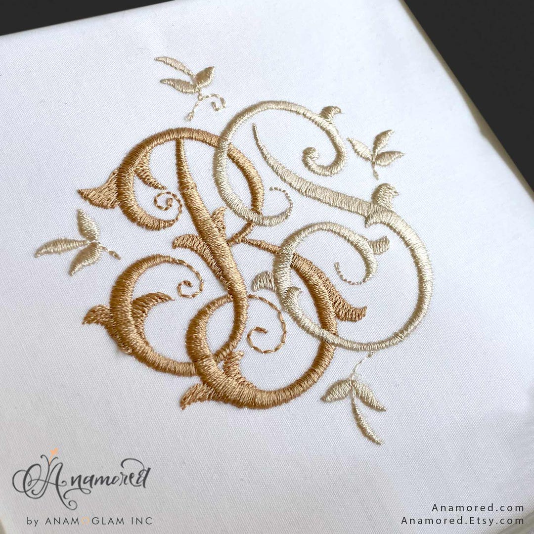 Interlocking B and P Monogram. Embroidery Design for Embroidery ...