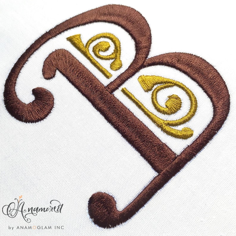 4 Sizes Damask Machine Embroidery Font Monogram Alphabet 4 | Etsy