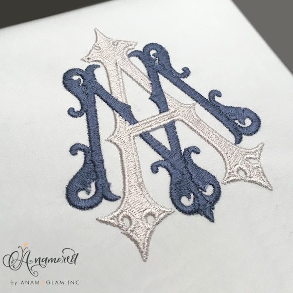 Interlocking M and A Embroidery Monogram Design for Machine - Etsy