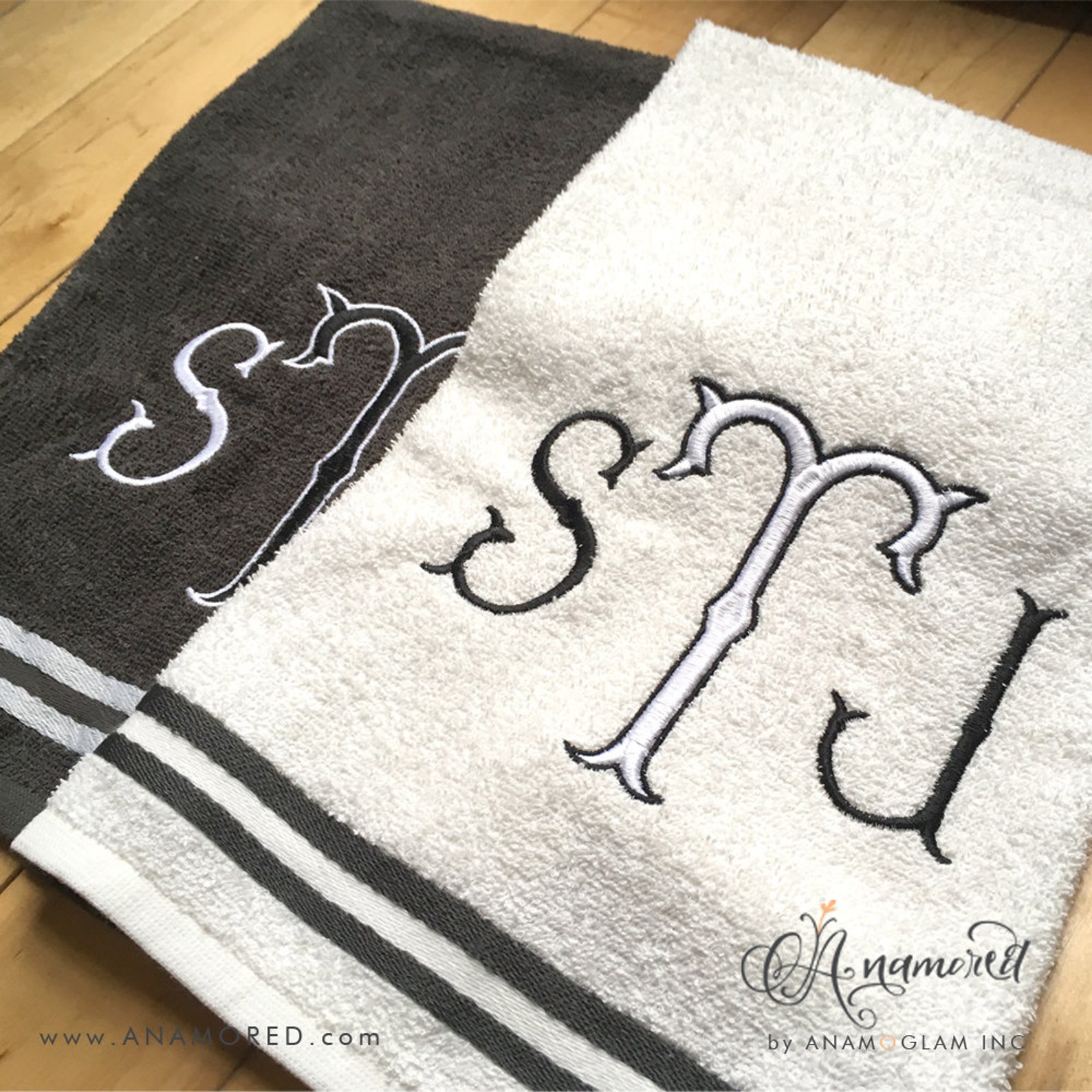 5 Sizes Fancy Fishtail With Border / Outline Embroidery Font - Etsy