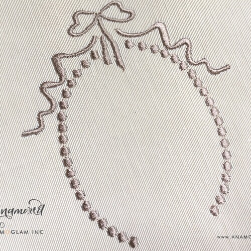 Bow Frame Embroidery Design / Machine Embroidery File / Bow - Etsy