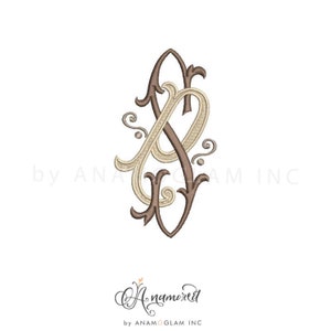 Interlocking S and P Embroidery Monogram, Instant Download for ...