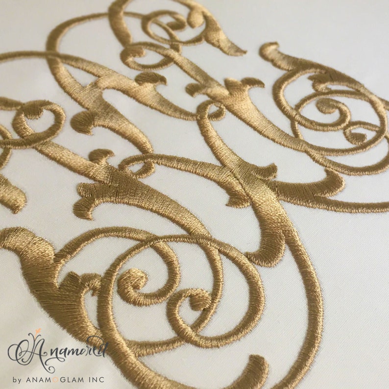 Interlocking K and K Embroidery Monogram Design for Machine - Etsy