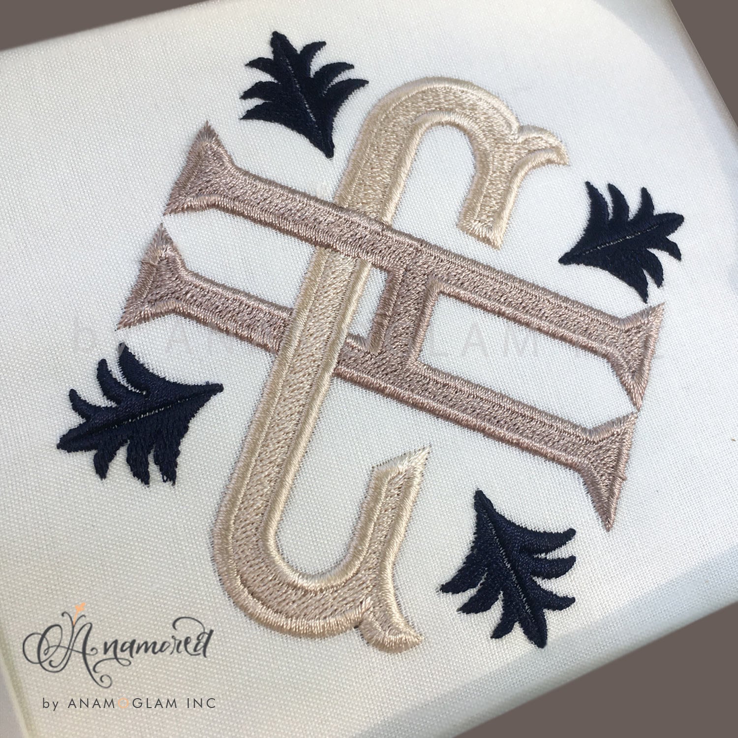 Interlocking H and C Embroidery Monogram Design for Machine Embroidery ...