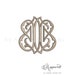 Interlocking B and B Monogram Embroidery Design / Embroidery Design ...