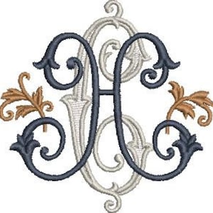 Interlocking C and H Embroidery Monogram, Instant Download for ...