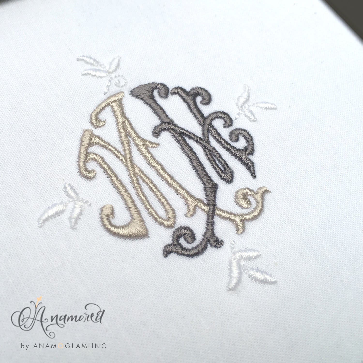 Monza Interlocking M and H Embroidery Monogram Design for Machine ...