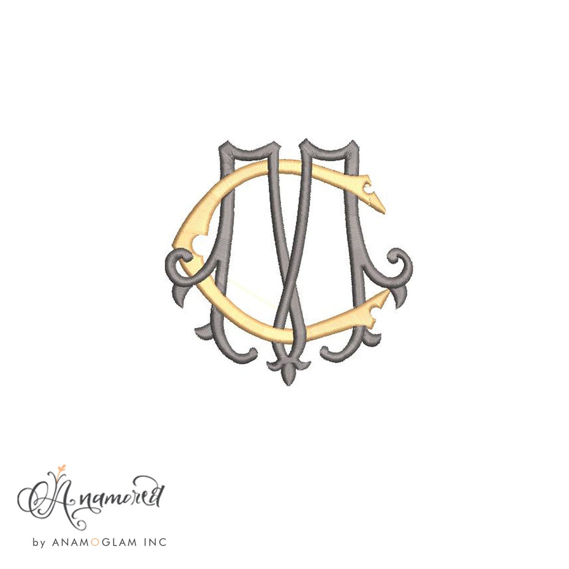 Interlocking C and M Monogram Embroidery Design / Machine Embroidery ...