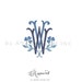 Interlocking V and W Embroidery Monogram, Instant Download for ...