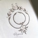 Floral Monogram Frame / Crest, Embroidery Design Pattern for Embroidery ...