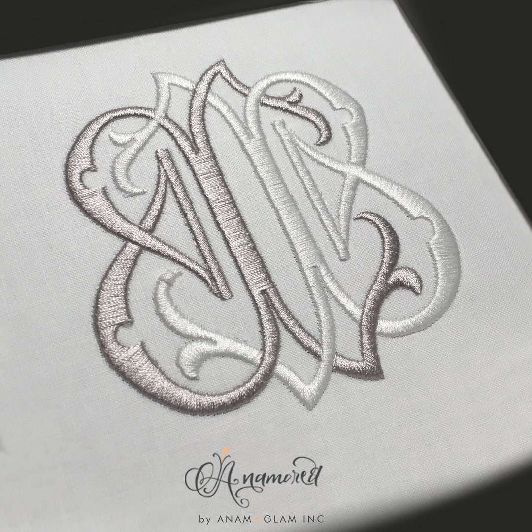 Interlocking B and B Monogram Embroidery Design / Embroidery Design ...