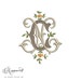 Interlocking C and N Embroidery Monogram Design for Machine Embroidery ...