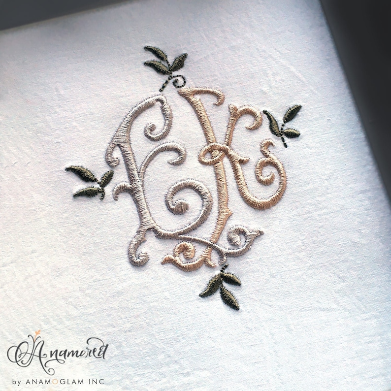 Monza Interlocking EK Embroidery Monogram, Instant Download for ...