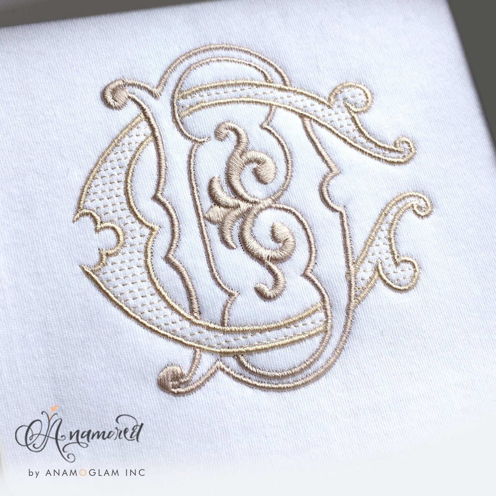 Interlocking D and C Embroidery Monogram Design for Machine - Etsy